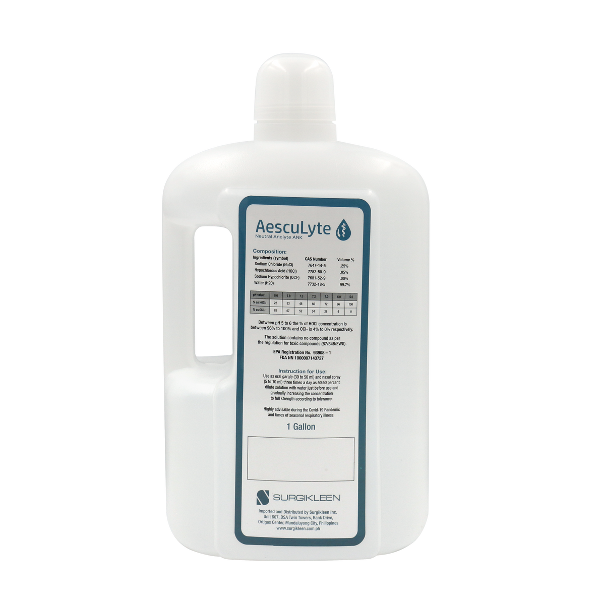 Aesculyte (Reformulated Stabilized Anolyte) – Linato PH